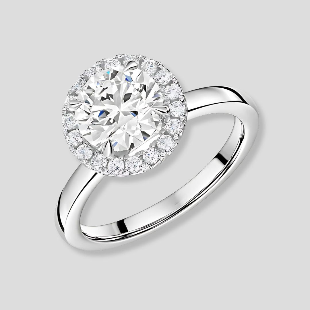 Talon Setting Lab Grown Diamond Halo Ring – FANCI Fine Jewellery