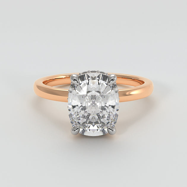 Hidden Halo Oval Diamond Engagement Ring – FANCI Fine Jewellery
