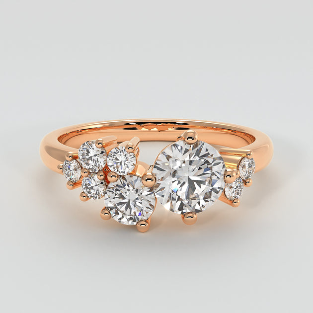 Scattered Diamond Engagement Ring – FANCI Fine Jewellery