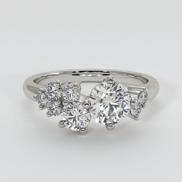 Scattered Diamond Engagement Ring – FANCI Fine Jewellery