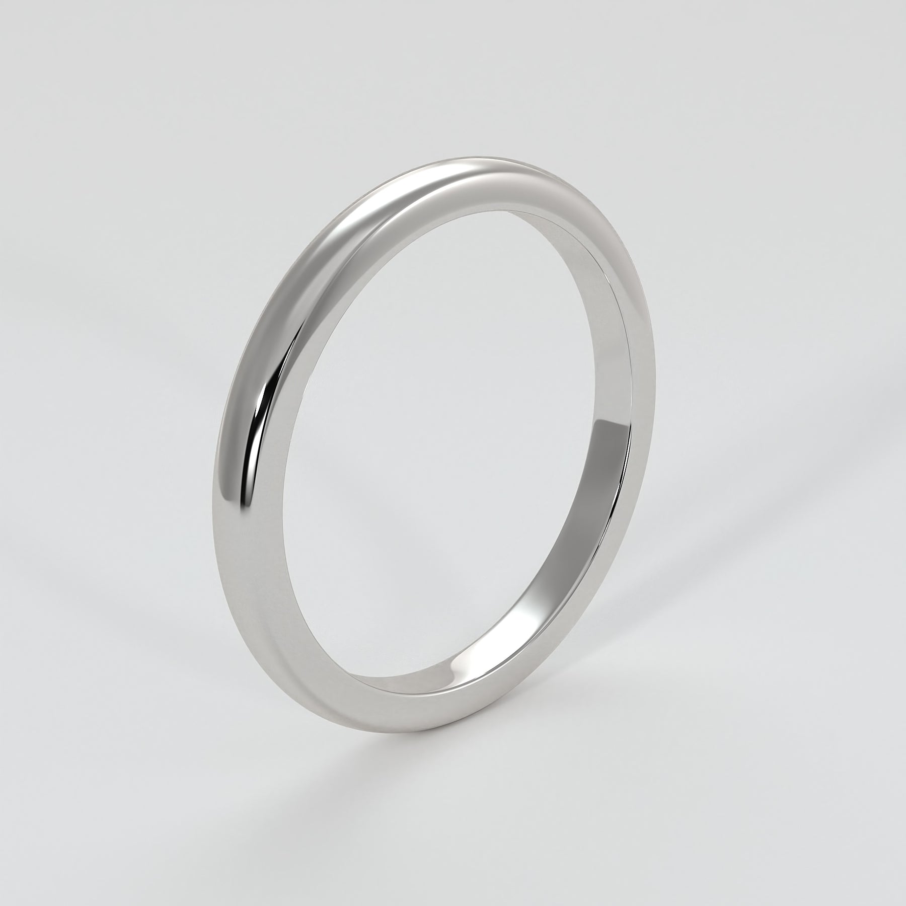 D Shape Narrow Width Wedding Band – FANCI Fine Jewellery