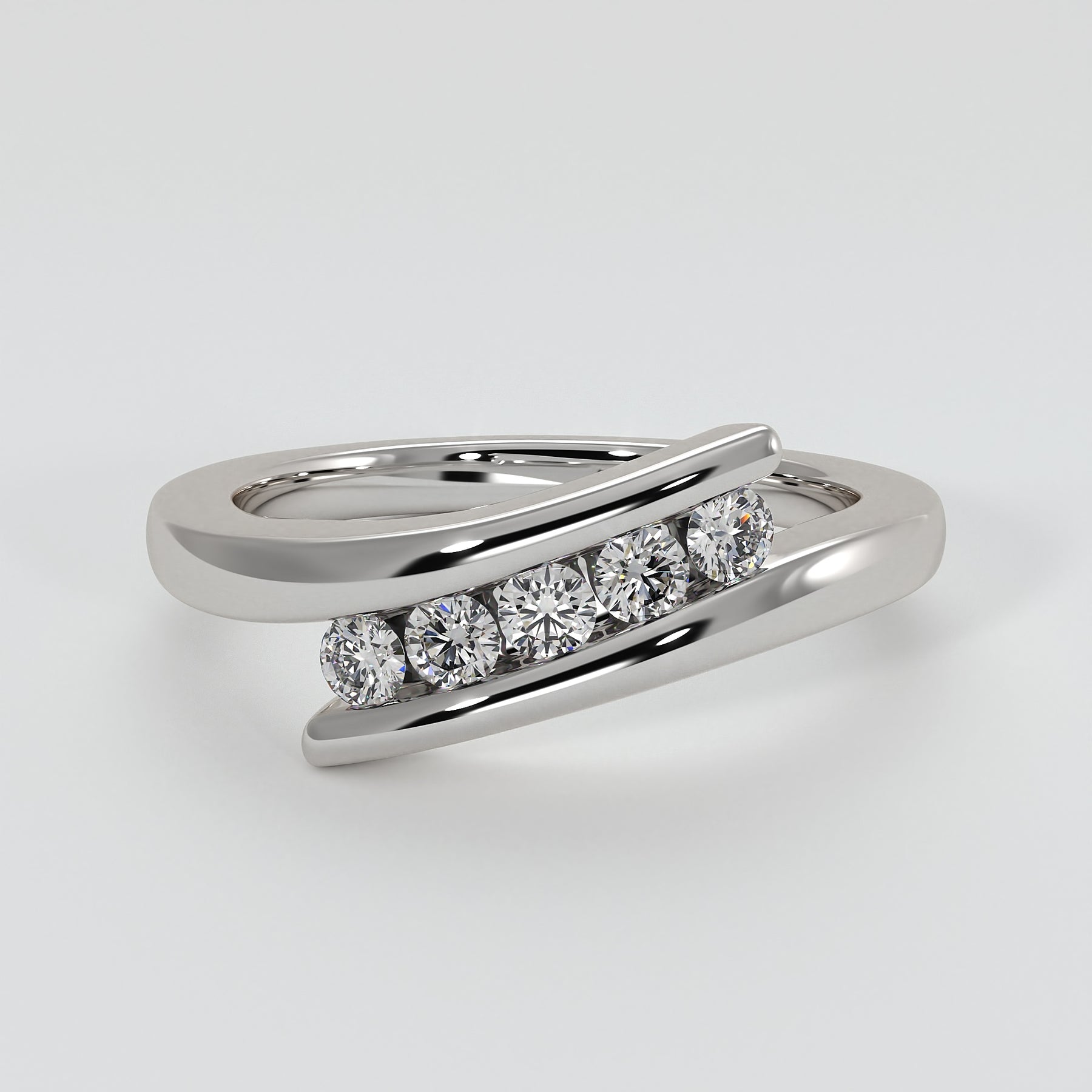 Five Diamond Engagement Ring – FANCI Fine Jewellery