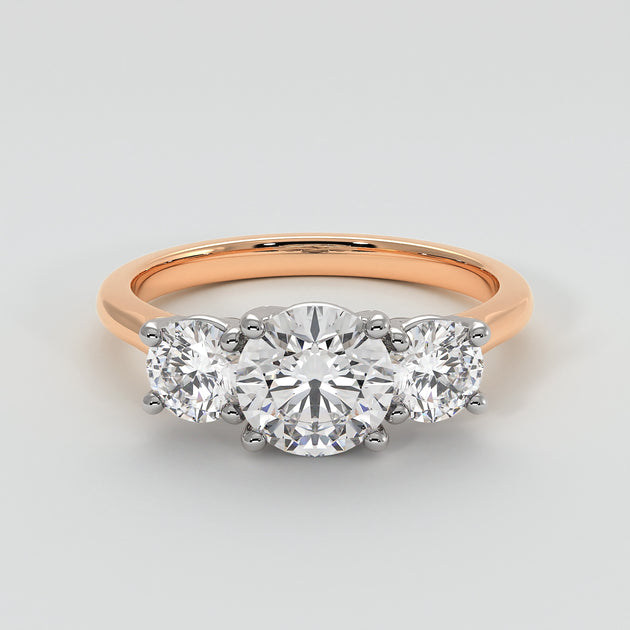 Ornate Trilogy Engagement Ring – FANCI Fine Jewellery