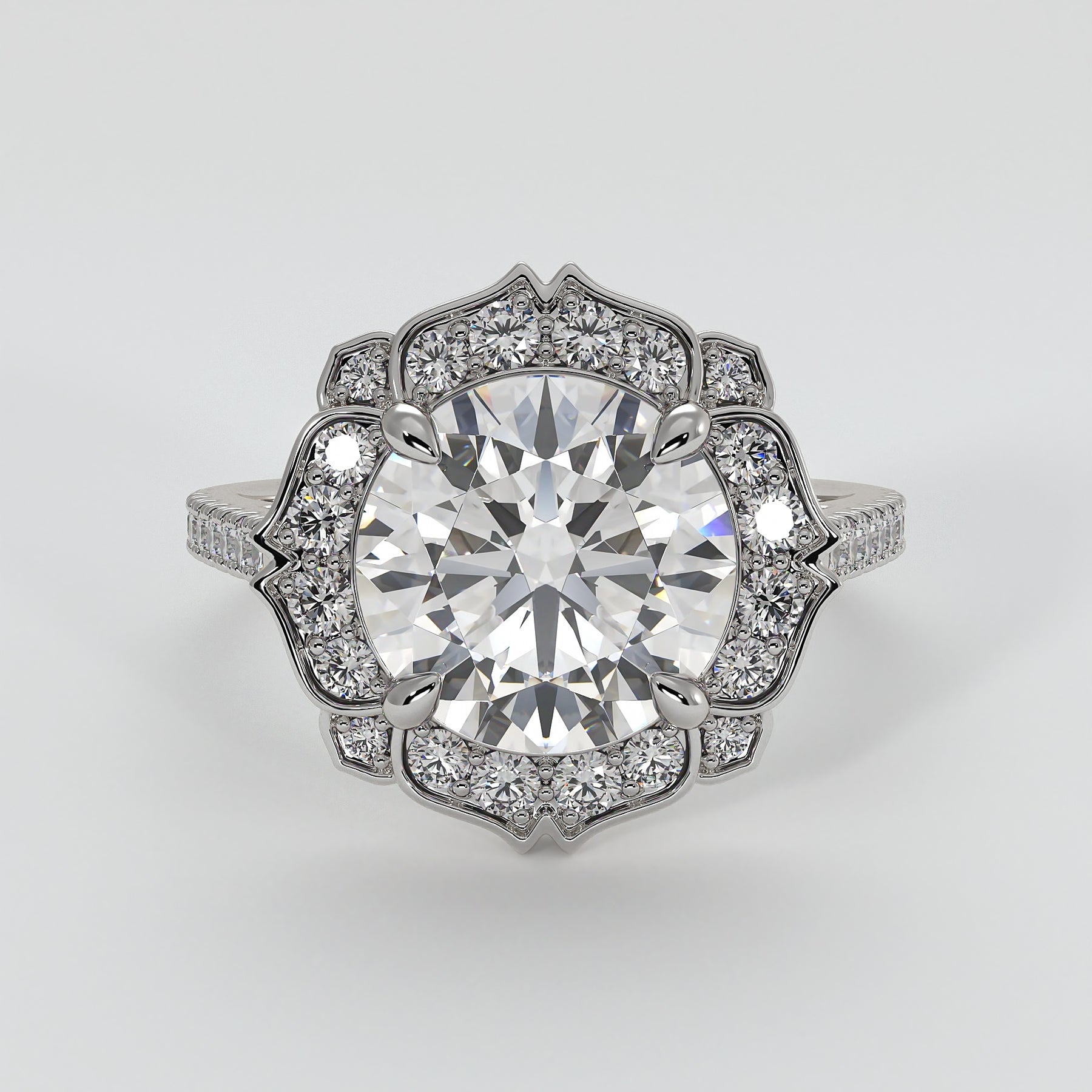 Petals Diamond Engagement Ring – FANCI Fine Jewellery